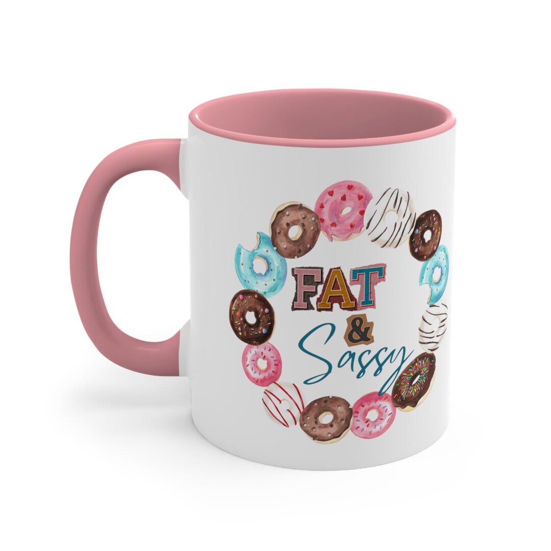 Fat & Sassy Ceramic Accent Coffee Mug, 11oz Pride and Diversity Mugs ...