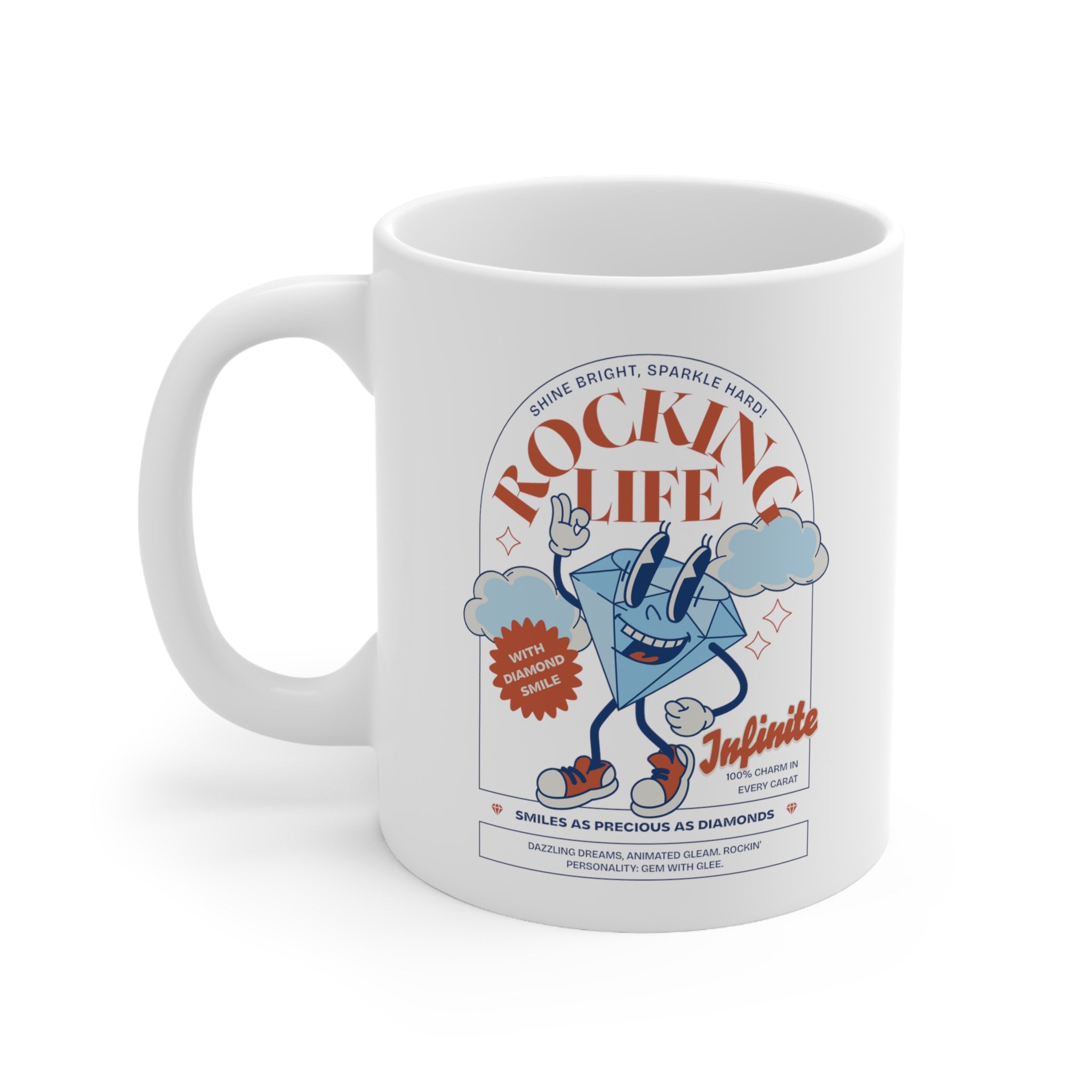 Rocking Life Diamonds Are Forever Funny Novelty Ceramic Coffee Mug 11oz ...