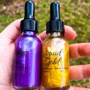Scented Body Shimmer Oil /body Glow Oil/sparkly Oil/body Oil Glitter ...