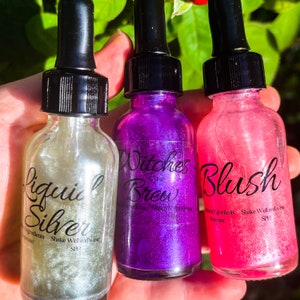 Scented Body Shimmer Oil /body Glow Oil/sparkly Oil/body Oil Glitter ...