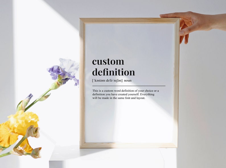 Custom Definition Printable Poster Wall Art Digital Download High ...