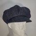 Deep Blue Denim Baker Boy Hat - Etsy
