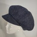 Deep Blue Denim Baker Boy Hat - Etsy