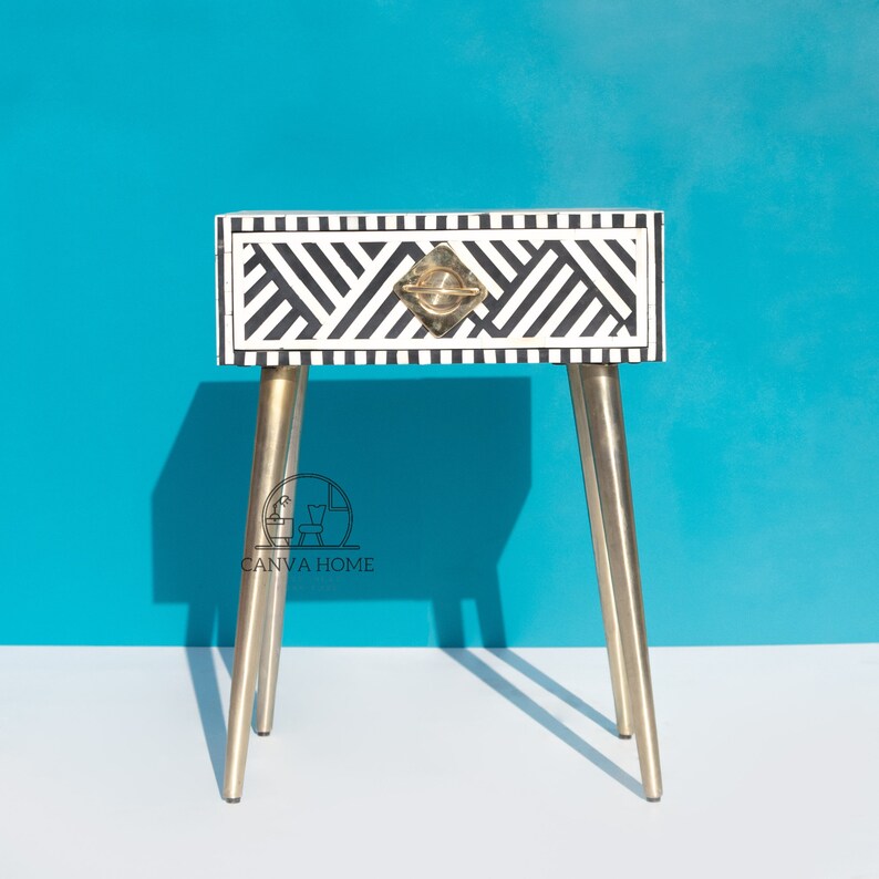 Handmade Bedside Table With Drawer, Modern Custom Night Stand, Bedside ...