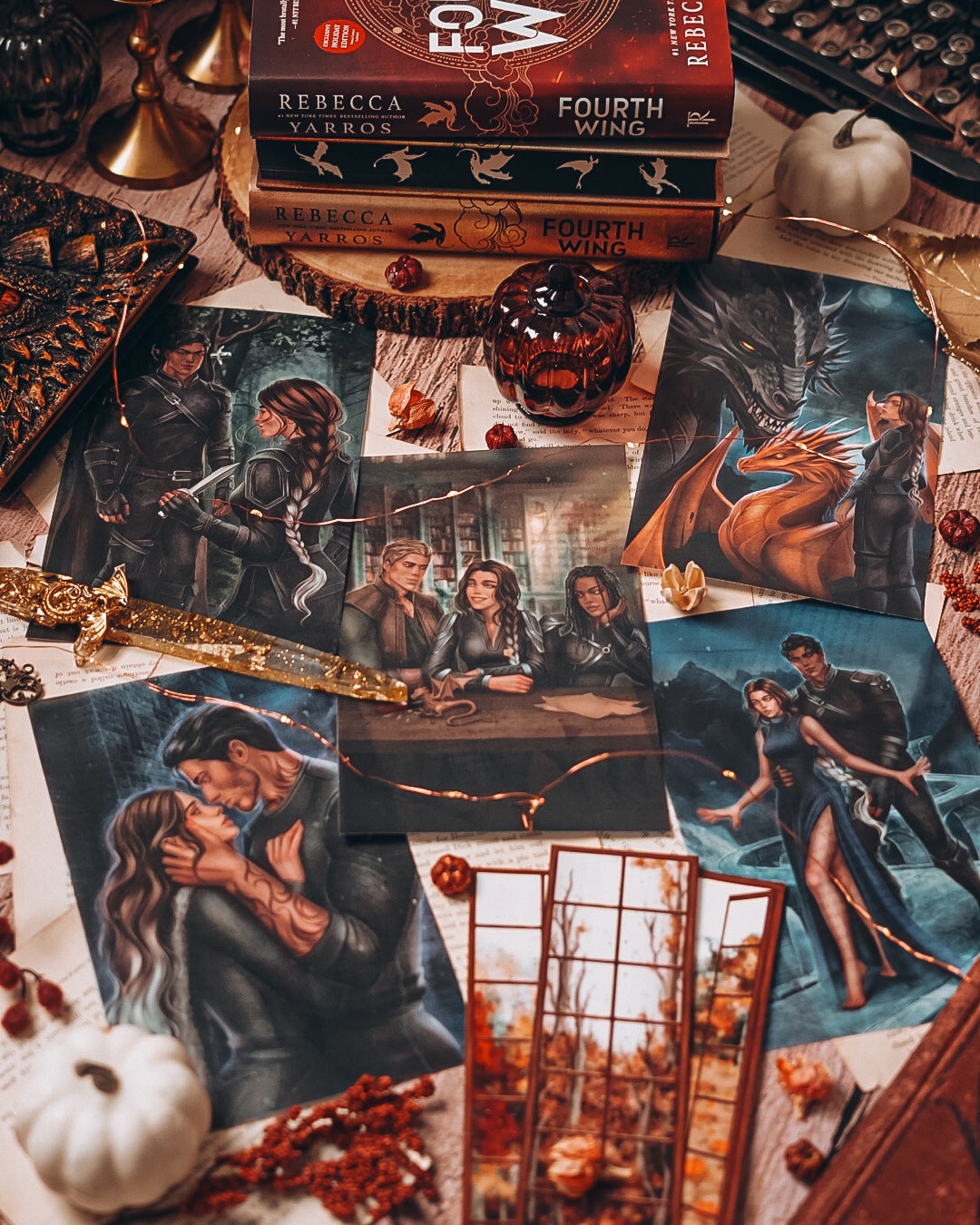 Fourth Wing Page Overlays the Empyrean Series by Rebecca Yarros ...