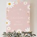 Editable Daisy Birthday Party Welcome Sign, Boho Daisy 1st Birthday ...