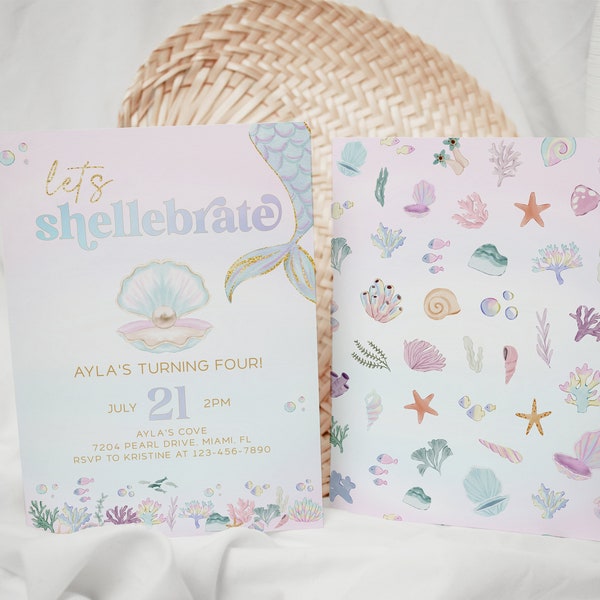 Seashell Invitations - Etsy