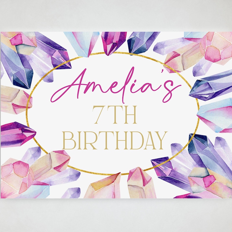 Happy Birthday Crystals - Etsy