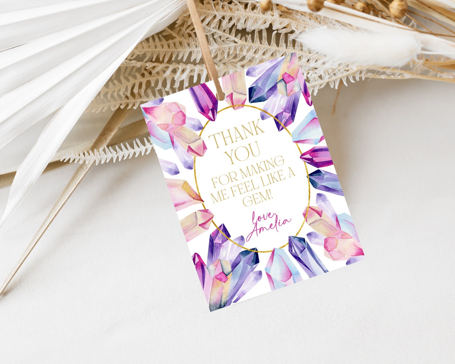Crystal Gemstone Birthday Invitation, Geology Party (instant Download ...