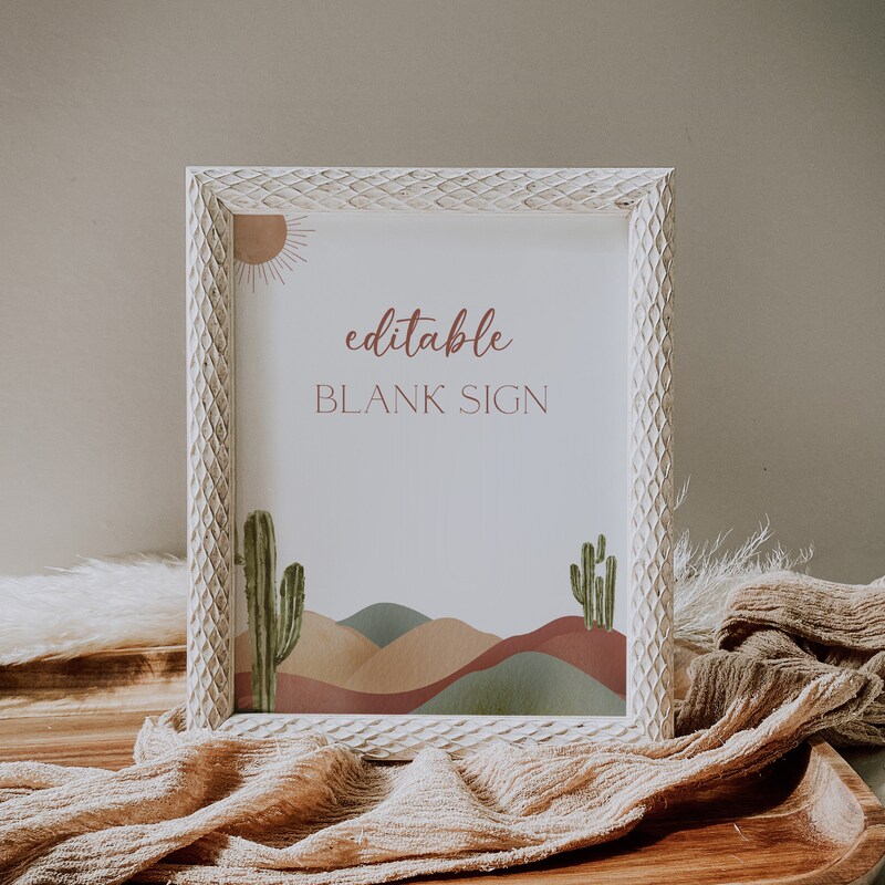 Blank Cactus Printable - Etsy