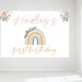 Editable Pastel Boho Rainbow Cupcake Topper, Girl Boho Birthday, Boho ...