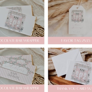 Editable Paris Baby Shower Invitation + Game Bundle, Baby Girl French ...