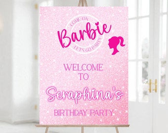 Barbie Welcome Sign - Etsy