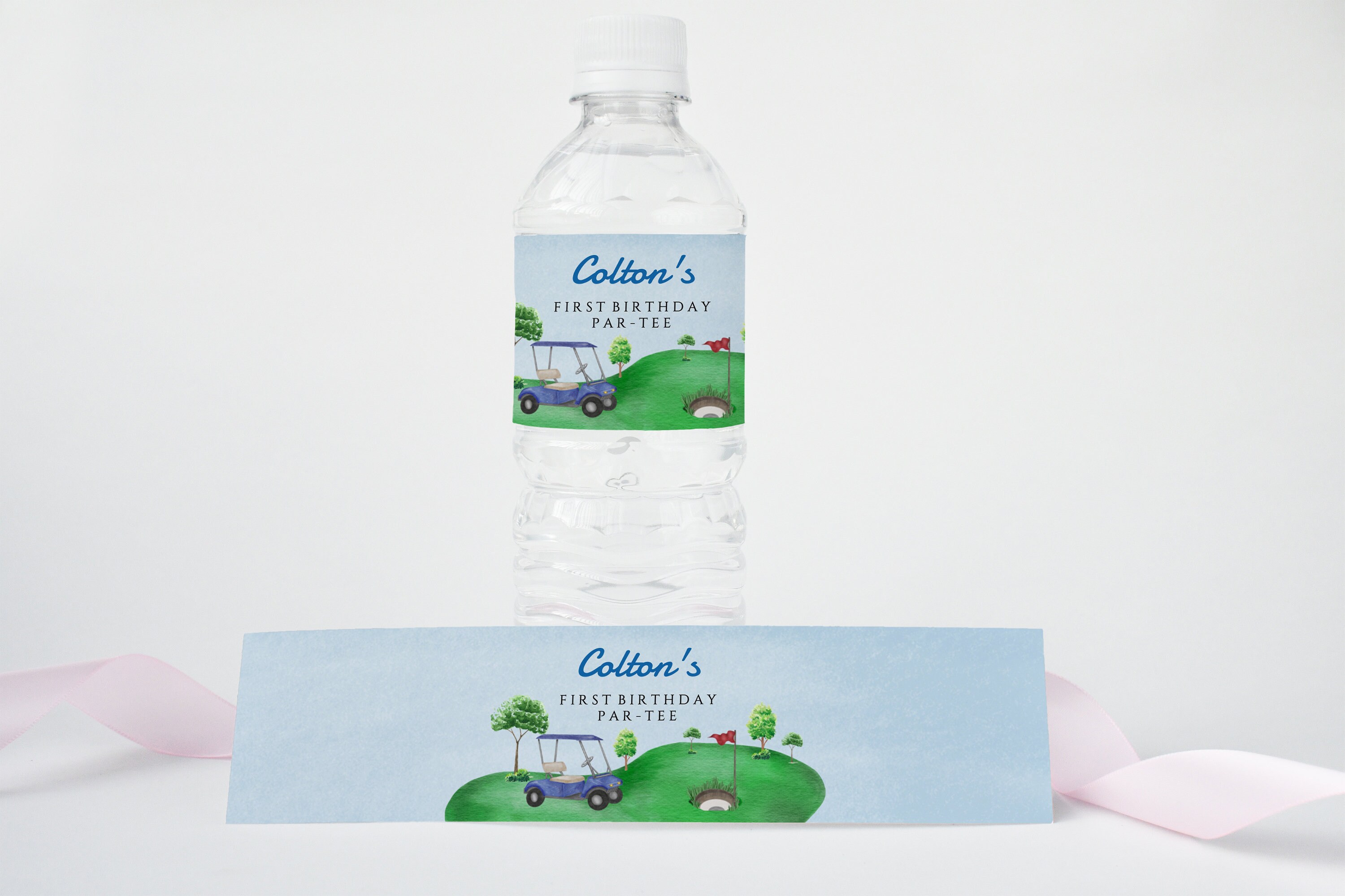 Editable Golf Birthday Party Cupcake Toppers Golf Birthday - Etsy