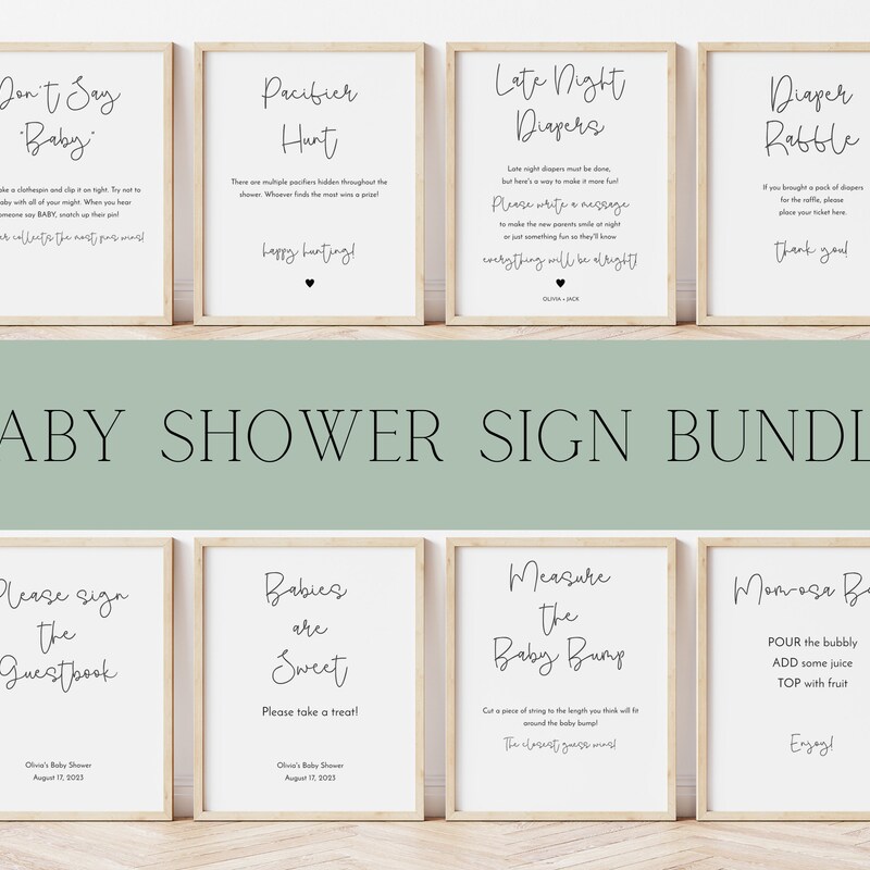 Baby Shower Sign - Etsy