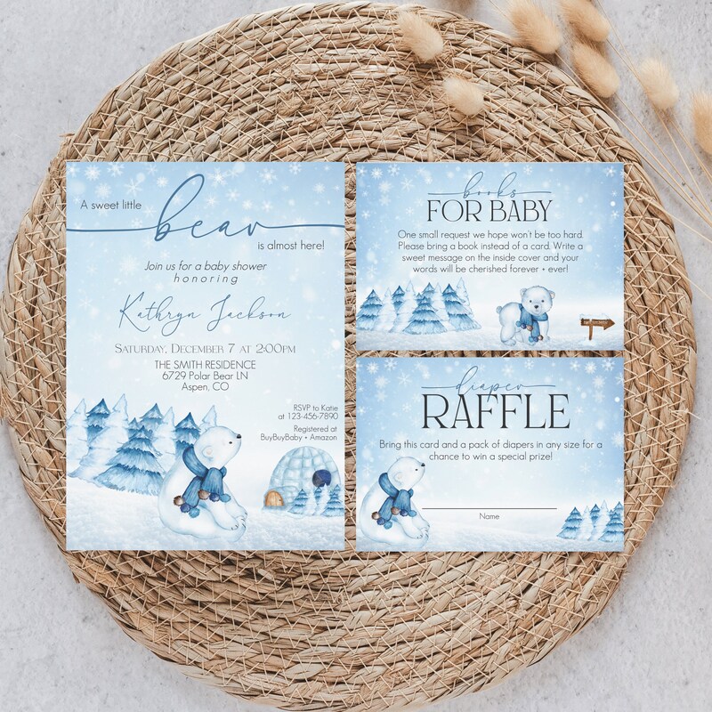 Polar Bear Baby Shower - Etsy