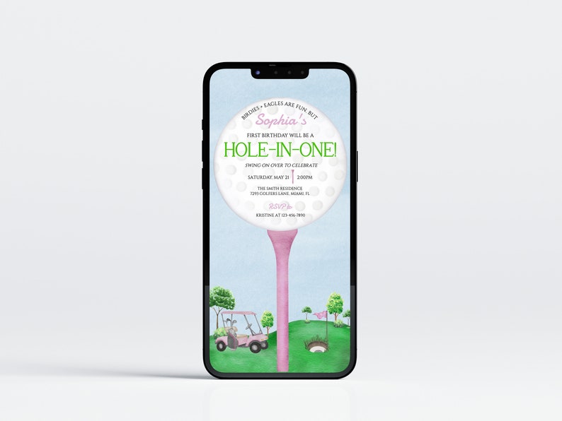 Editable Pink Golf Birthday Welcome Sign Golf Birthday - Etsy