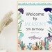 Editable Under the Sea Birthday Party Welcome Sign Printable - Etsy
