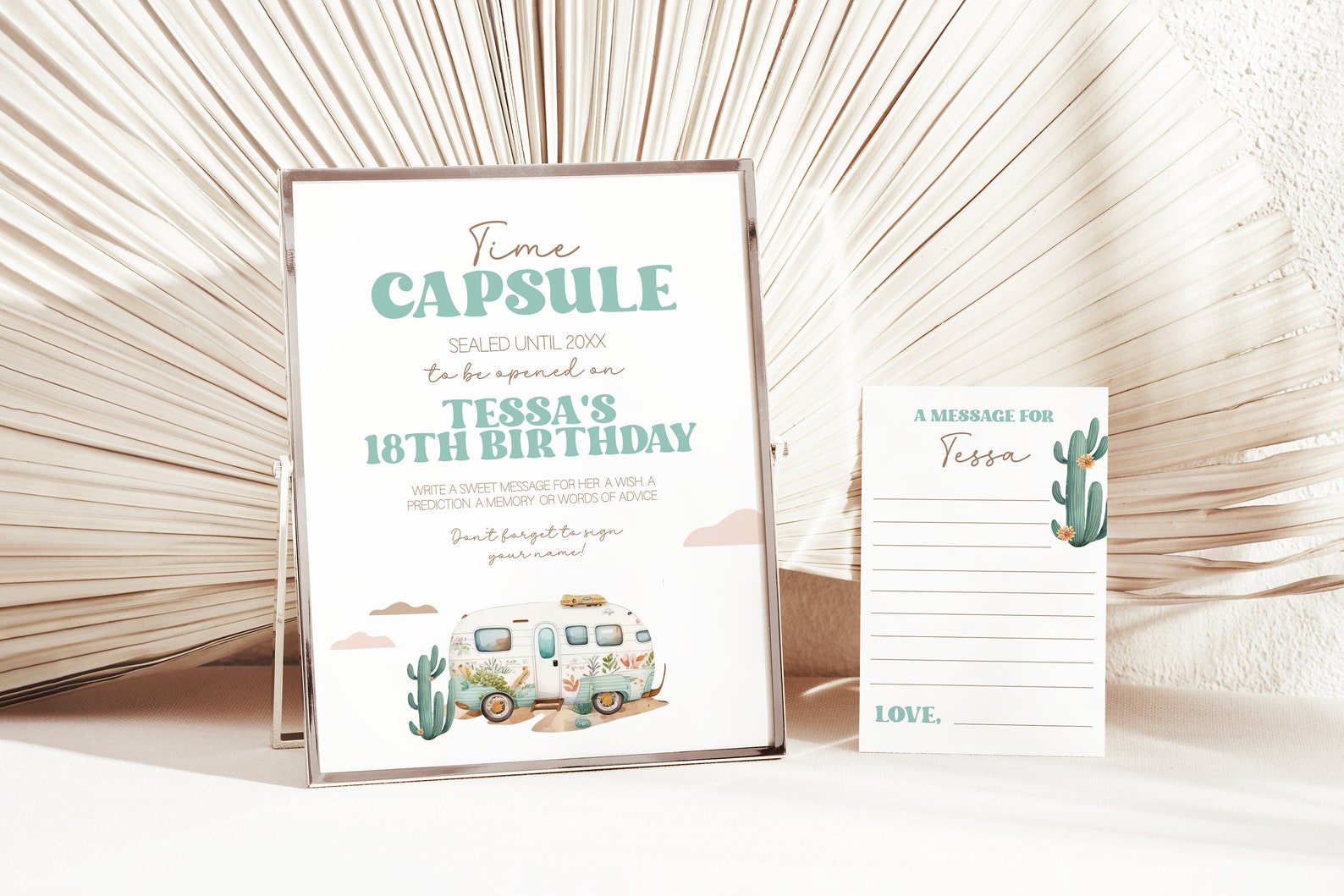 Editable One Happy Camper Birthday Food Label Girl Camping - Etsy