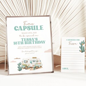 Editable One Happy Camper Birthday Food Label, Girl Camping 1st ...