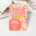 Groovy Birthday Favor Tag, Hippie Birthday Favor Tag, Rainbow Retro ...