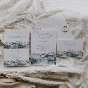 Editable Mountain Adventure Baby Shower Welcome Sign, Woodland Baby ...