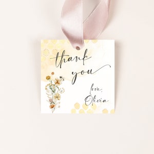 Editable Bee Honeycomb Blank Sign Template, Wildflower Bee Party ...