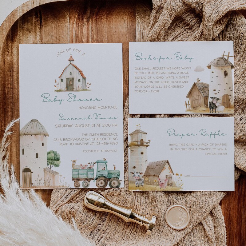 Farm Baby Shower - Etsy