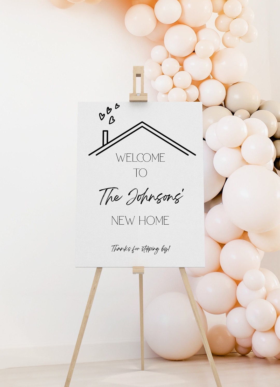 Editable Housewarming Party Welcome Sign Template, Printable ...