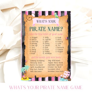 Editable Pirate Birthday Party Favor Tag, Pirate Ship Birthday Party ...