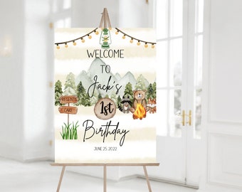 Woodland Welcome Poster - Etsy