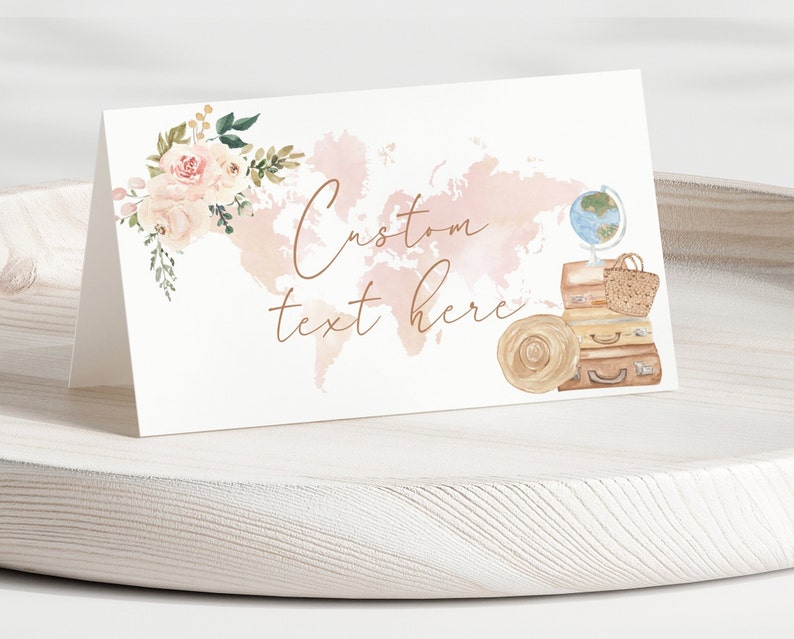 Travel Bridal Shower Welcome Sign Template Traveling From - Etsy