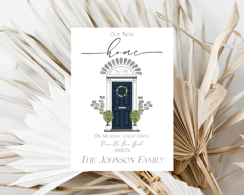 Editable We've Moved Card Template Moving Announcement - Etsy