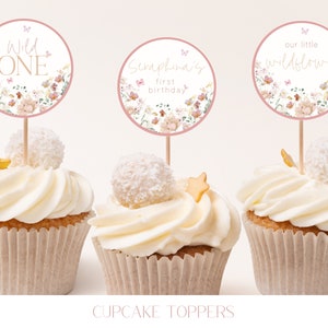 Editable Wildflower First Birthday Milestone Poster, Floral 1st ...