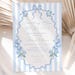 Vintage Blue Floral Welcome Sign Template, Vintage Blue Bow Entrance ...