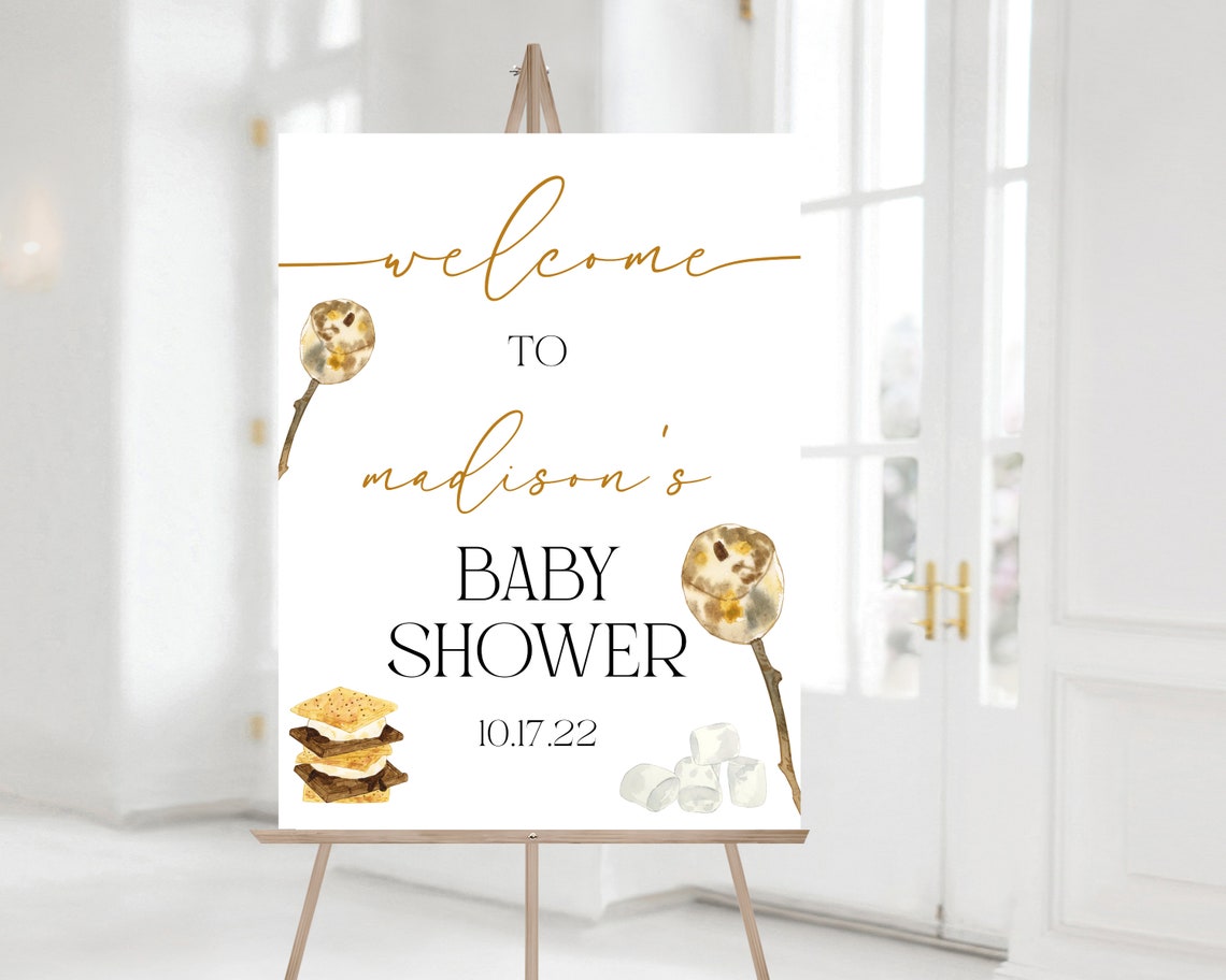 S'more Baby Shower Game Bundle Camping Baby Shower Smore - Etsy