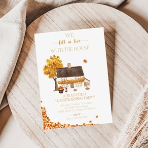 Housewarming Party Invitation Template, Fall Housewarming Party Invite ...
