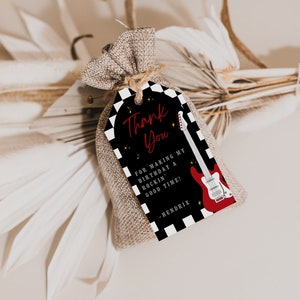 Rock Star Birthday Party Welcome Sign, Red Rock & Roll Birthday ...