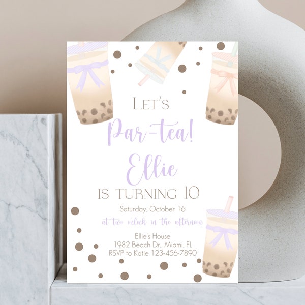 Boba tea label template - Etsy.de