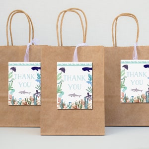 Under the Sea Birthday Party Favor Gift Tags, Under the Sea Good Bag ...