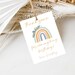 Editable Pastel Boho Rainbow Cupcake Topper, Girl Boho Birthday, Boho ...