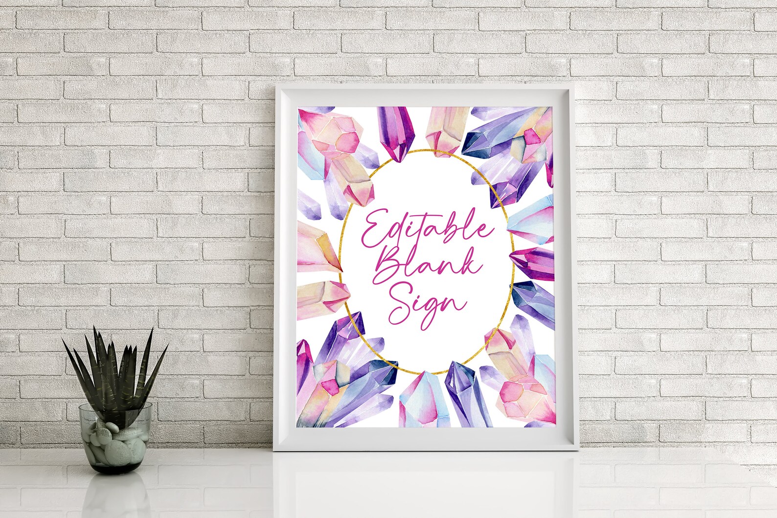 Crystal Gemstone Birthday Invitation, Geology Party (instant Download ...