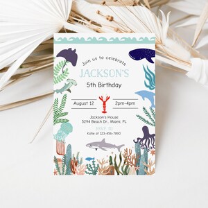 Under the Sea Birthday Party Favor Gift Tags, Under the Sea Good Bag ...