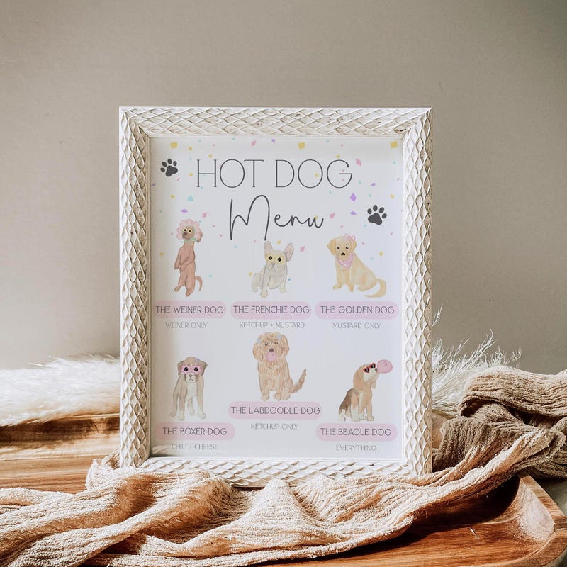 Hot Dog Dog Template - Etsy