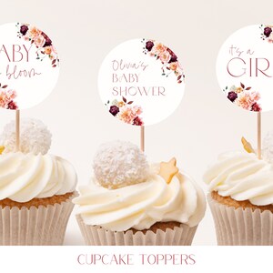 Fall Baby Shower Invitation, Autumn Burgundy Baby Shower Invite, Maroon ...