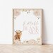 Editable Boho Highland Cow Food Label, Cow Floral Party Food Tent, Holy ...