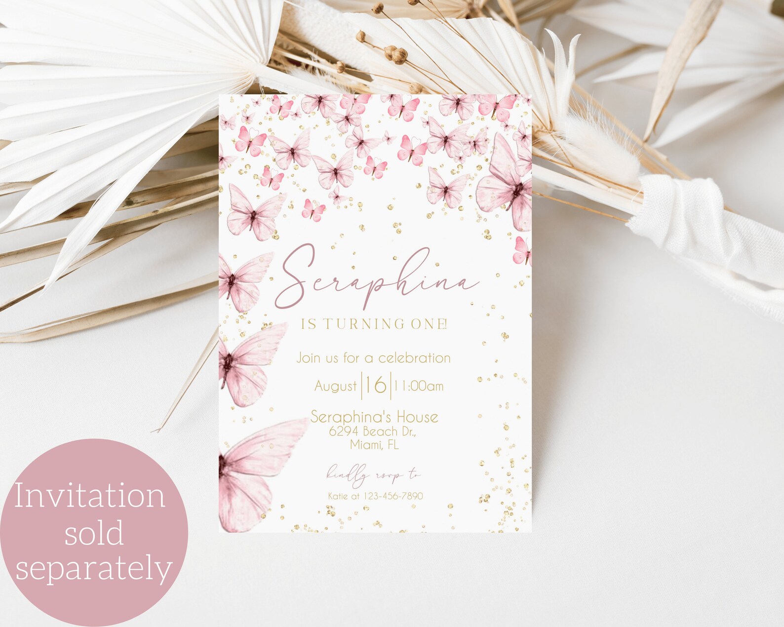 Editable Butterfly Birthday Party Welcome Sign Template - Etsy