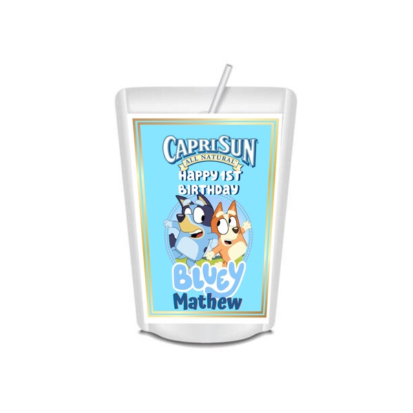 Bluey Capri Sun Label - Etsy