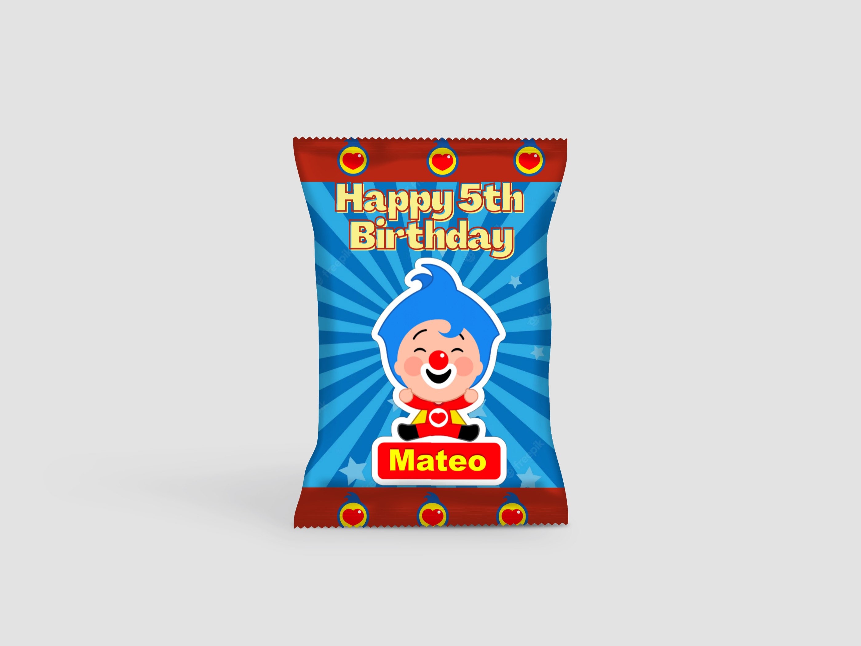 Personalized Plim Plim Chip Bags Party Supplies Favors 12 Etsy Ireland