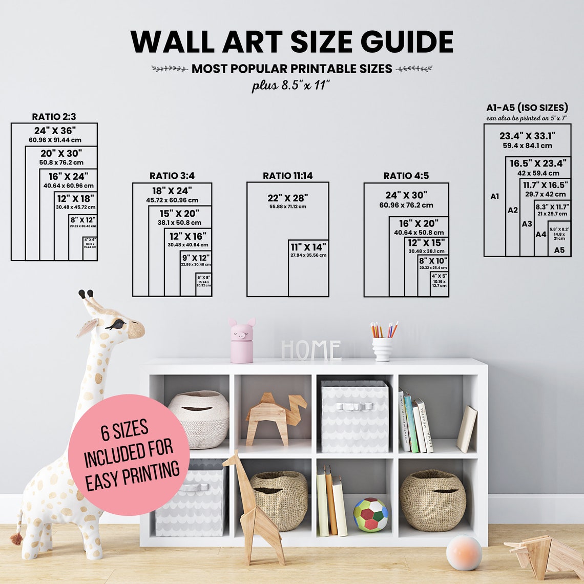 Watercolor Learning Posters: Alphabet, Numbers, Shapes (digital ...